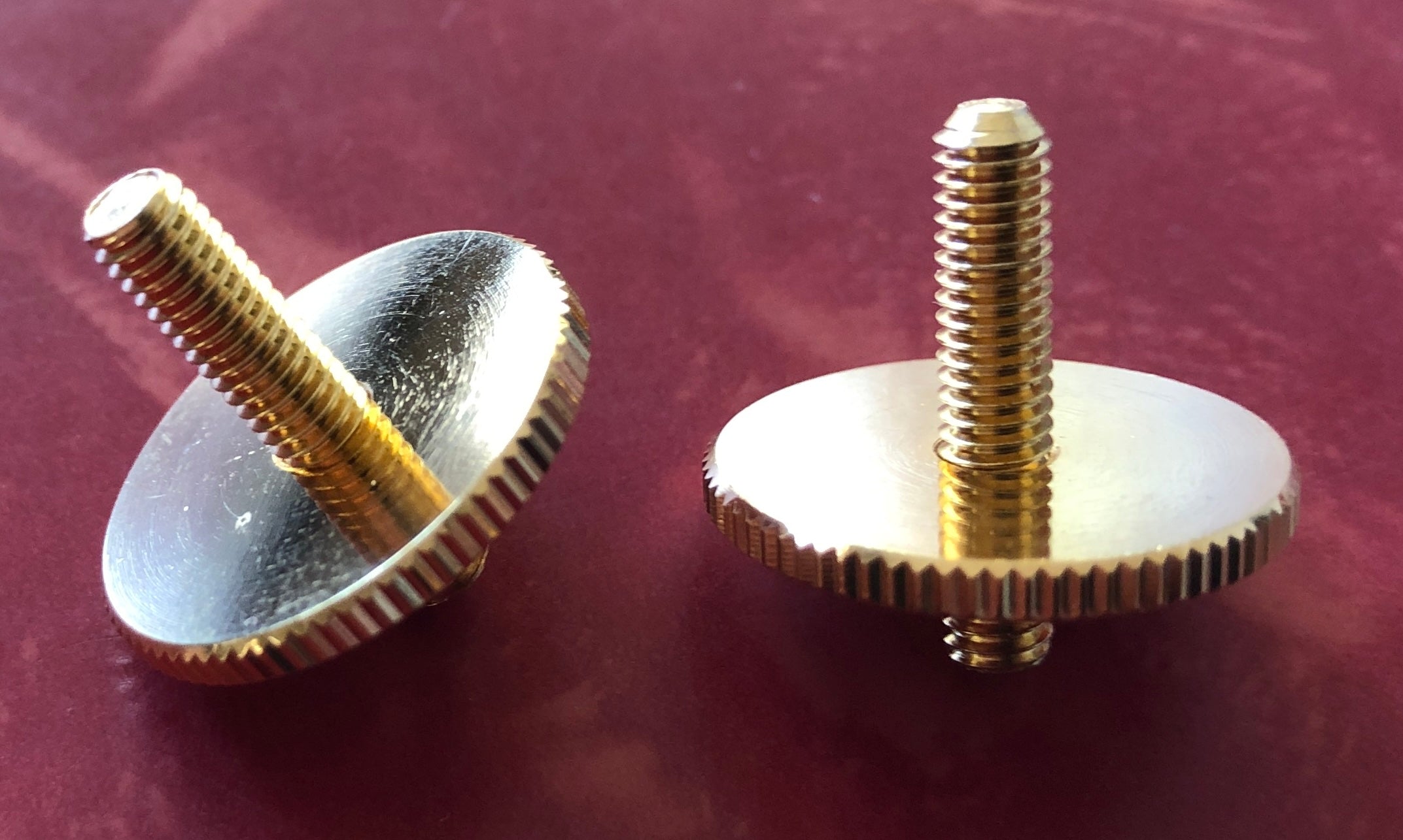 Gold 20mm Thumb Wheel with Post, Set of Two #GTWX2 – Angela Instruments