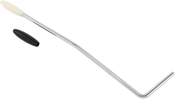 Fender Player Jaguar/Jazzmaster Tremolo Arm, Chrome with Black and Whi ...