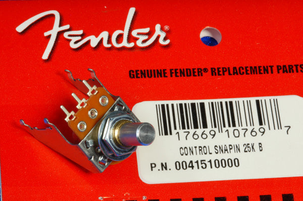Fender Amp Pot, Snap In Pot 25K B Taper, 0041510000 – Angela Instruments