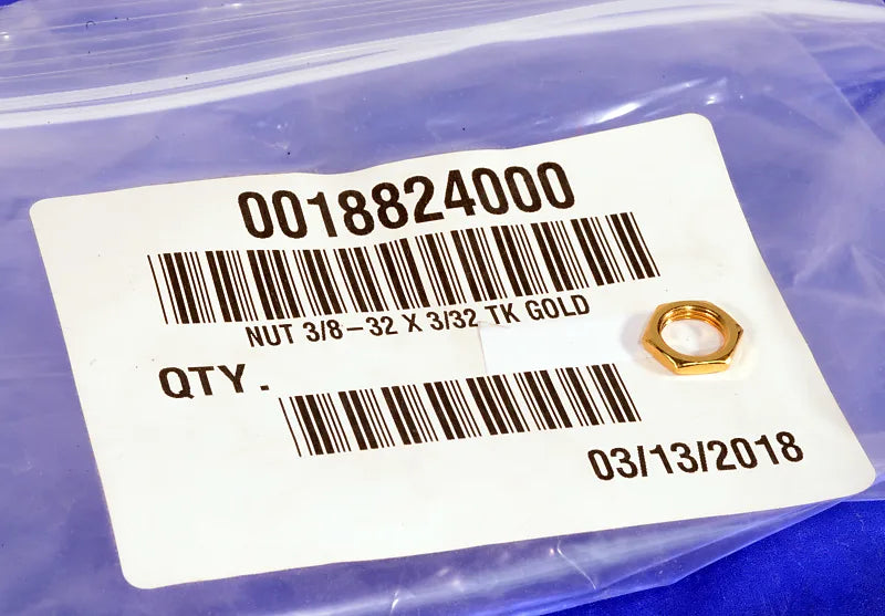 Fender Gold Fastening Hex Nut For USA Switchcraft Output Jack, 0018824 ...