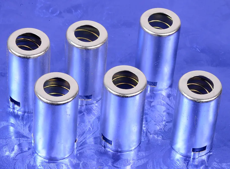 Six Aluminum Medium Nine Pin J-Slot/Bayonet Spring Loaded Tube Shields ...