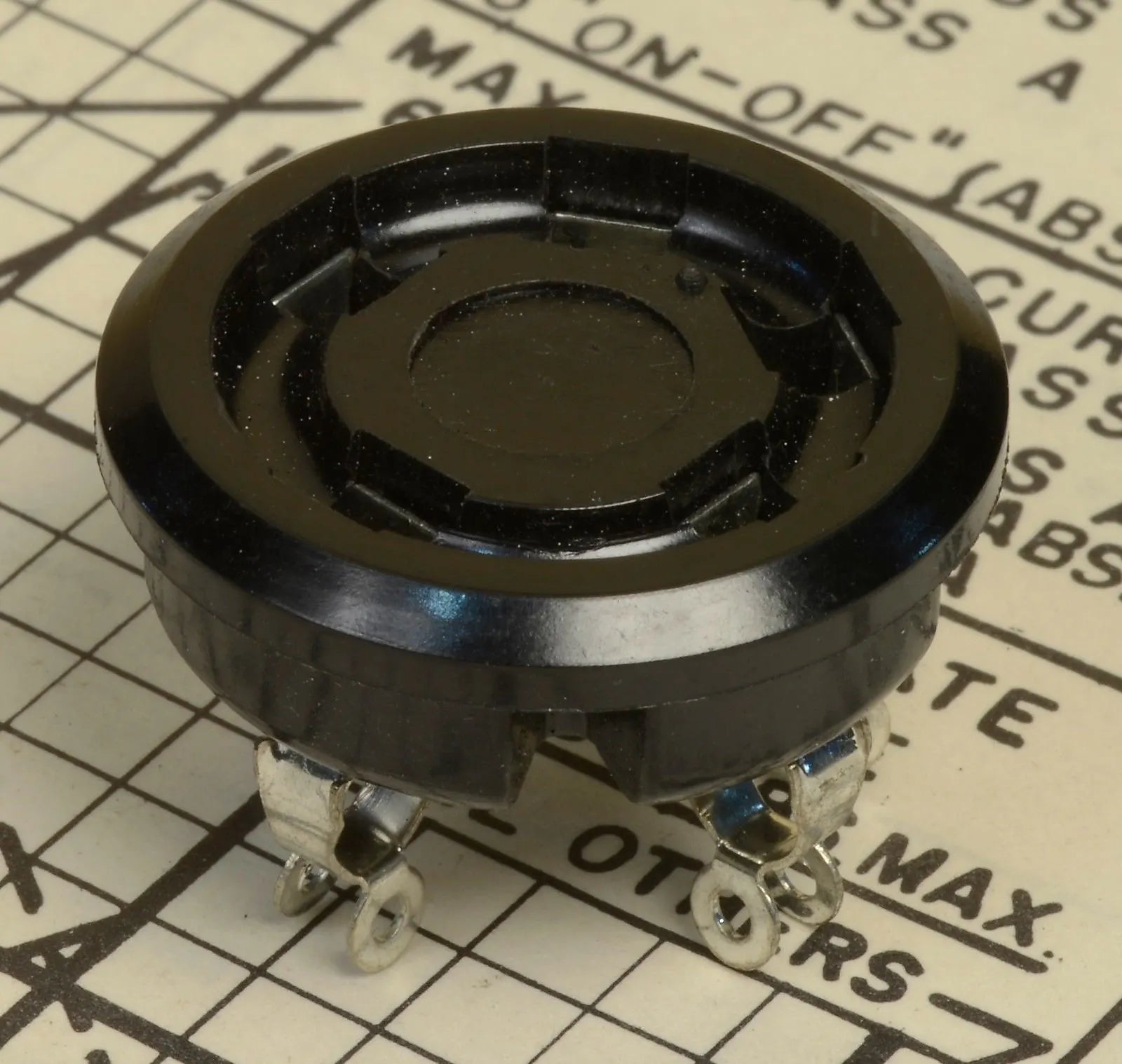 5 Pin Black Phenolic Tube Socket Top For Building Adapters Fits 807 Tu ...