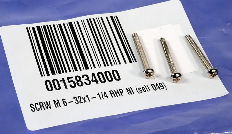 Fender Tele Bridge Saddle Length Adjustment Screws X 3, 0015834000 ...