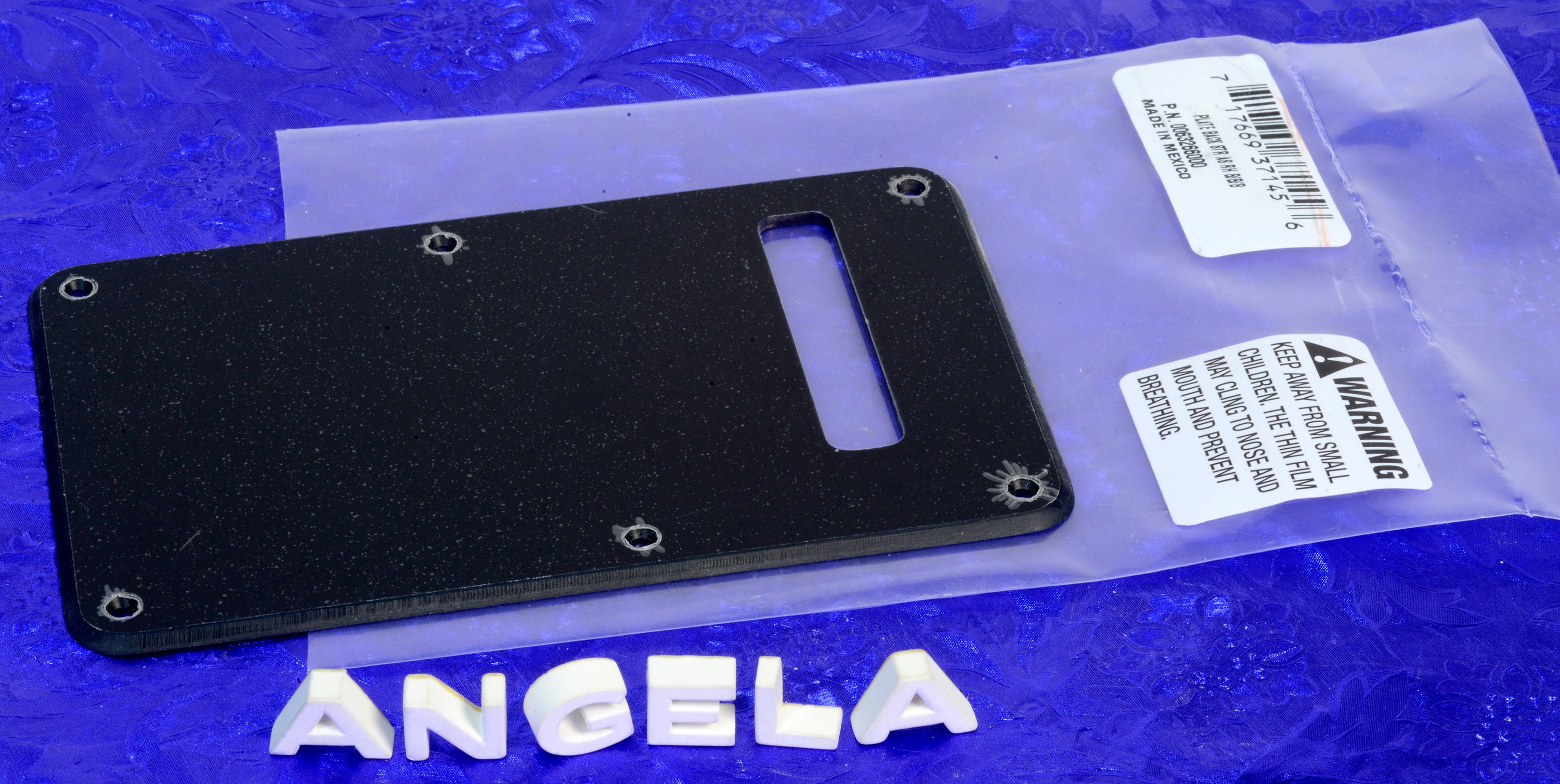 Fender Black One Ply Fender Backplate Back Plate Tremolo Cavity Vibrat ...