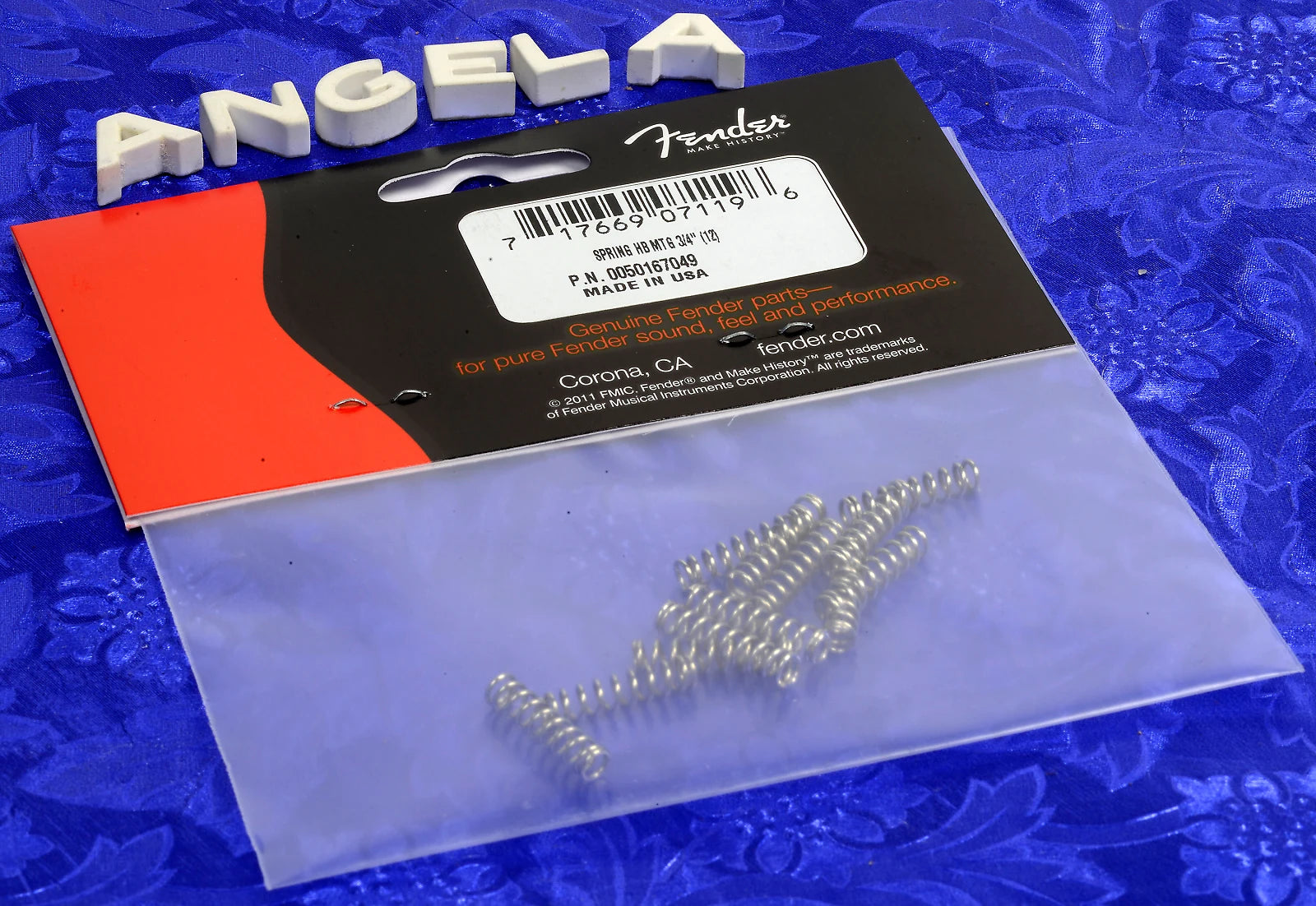 Fender Tele Wide Range Humbucker Springs .175" X .747", x12, 005016704 ...