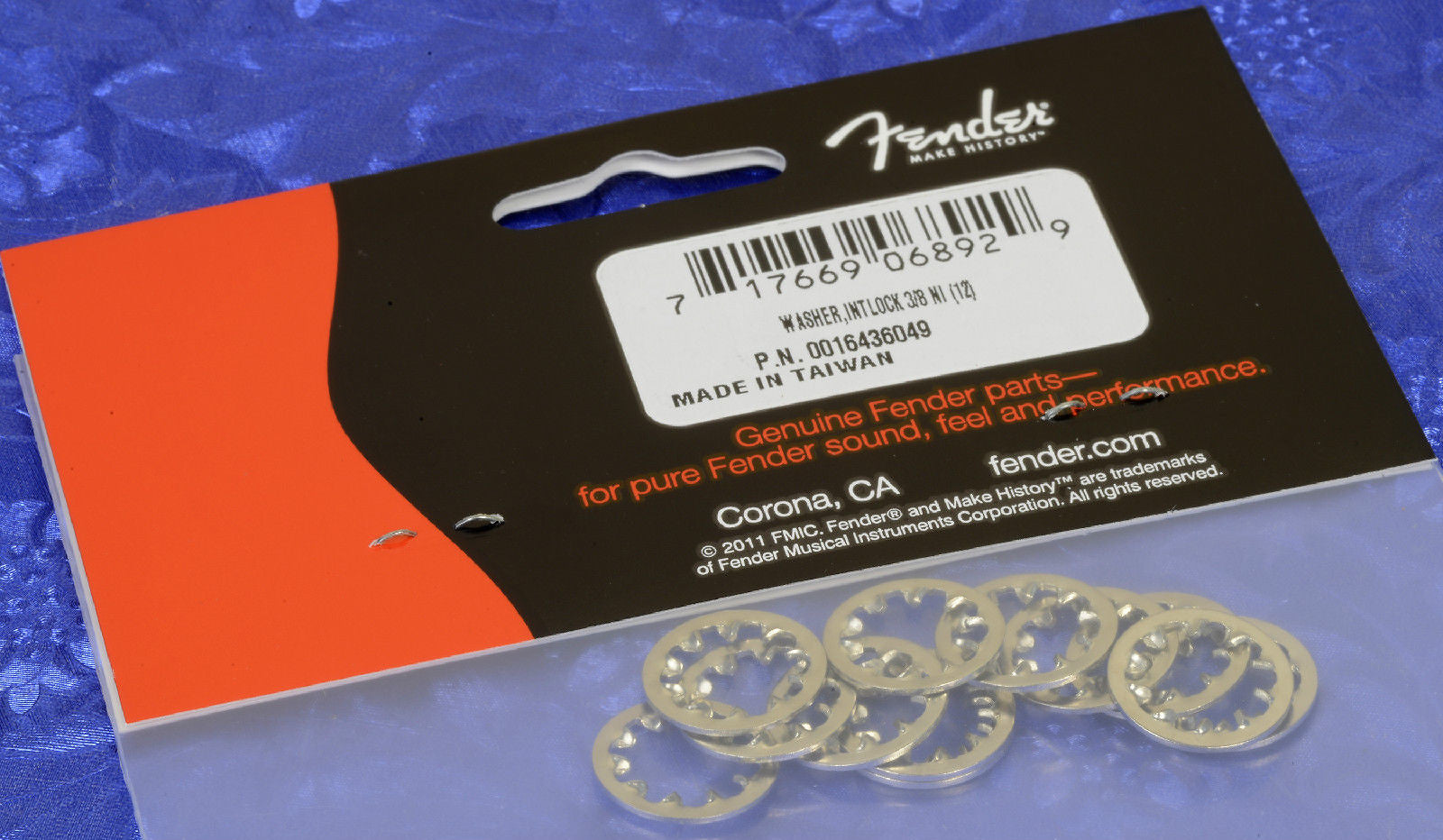 Fender Nickel Plated Steel Lock Washers For Guitars, Amps x12, 0016436 ...