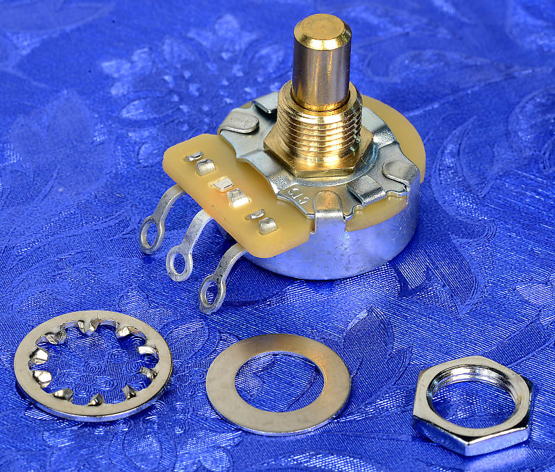 CTS 450G Series 250K Audio Taper Solid Shaft Volume Or Tone Control Po ...