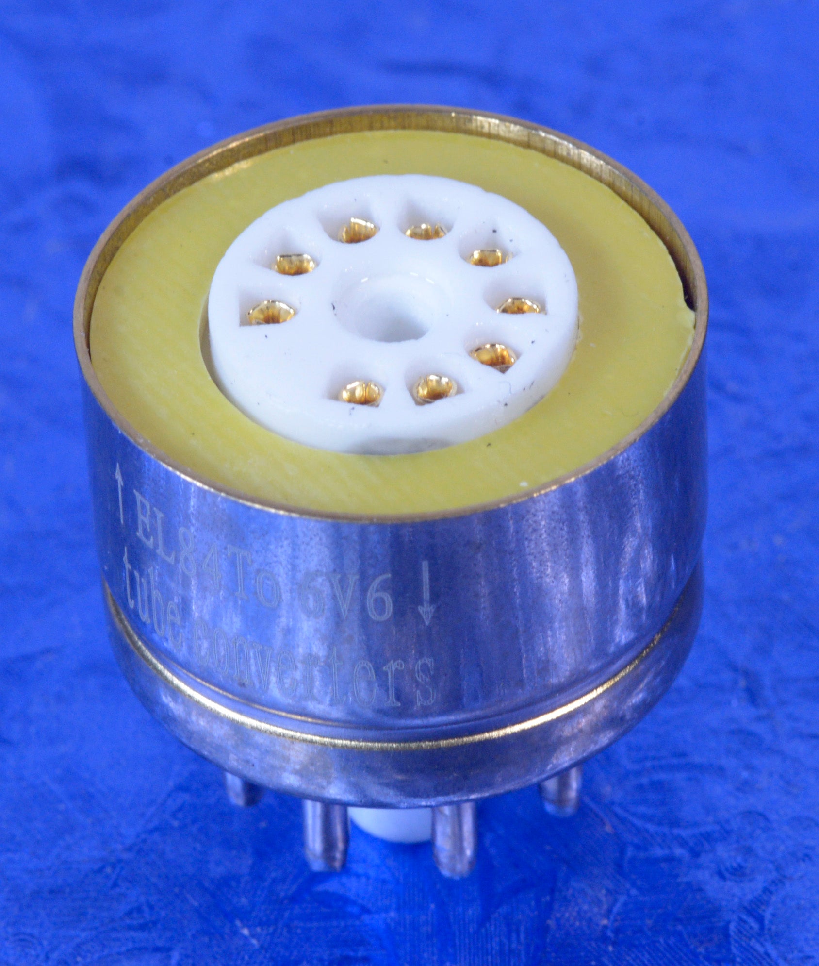 6V6GT 8 Pin Bottom To EL84 9 Pin Top Tube Socket Conversion Adapter ...