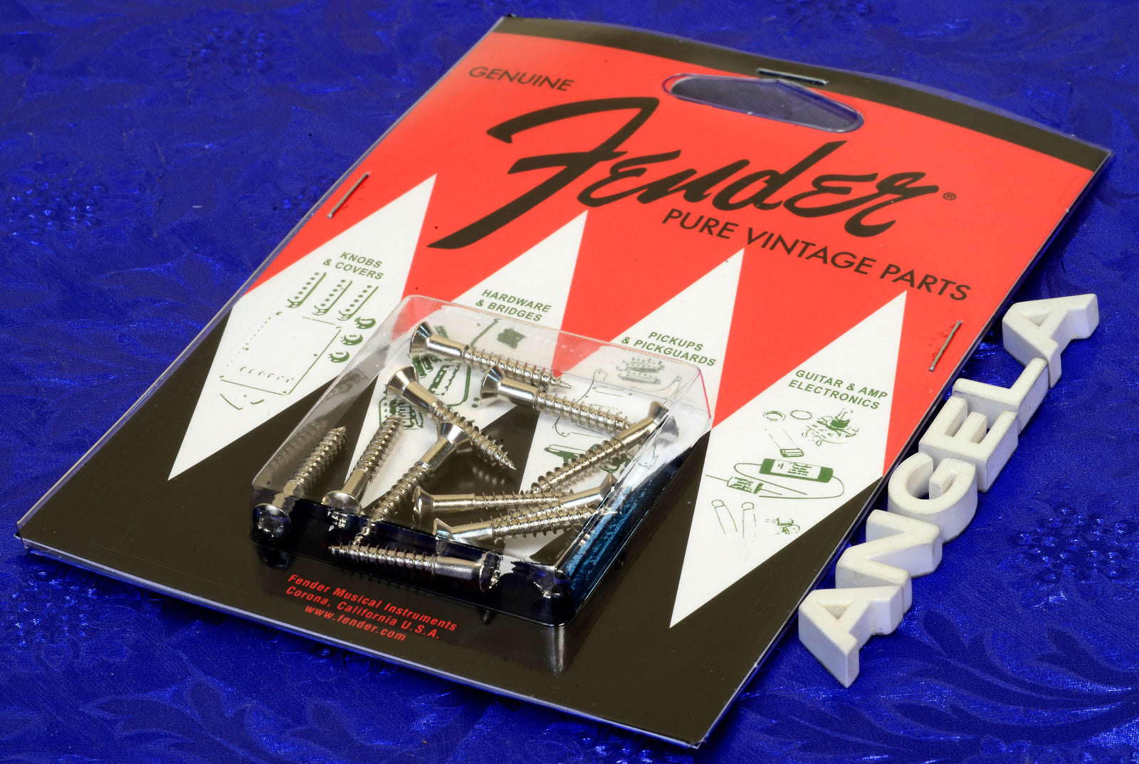 Fender Vintage Style Telecaster Oval Phillips Head Bridge Mounting Scr ...