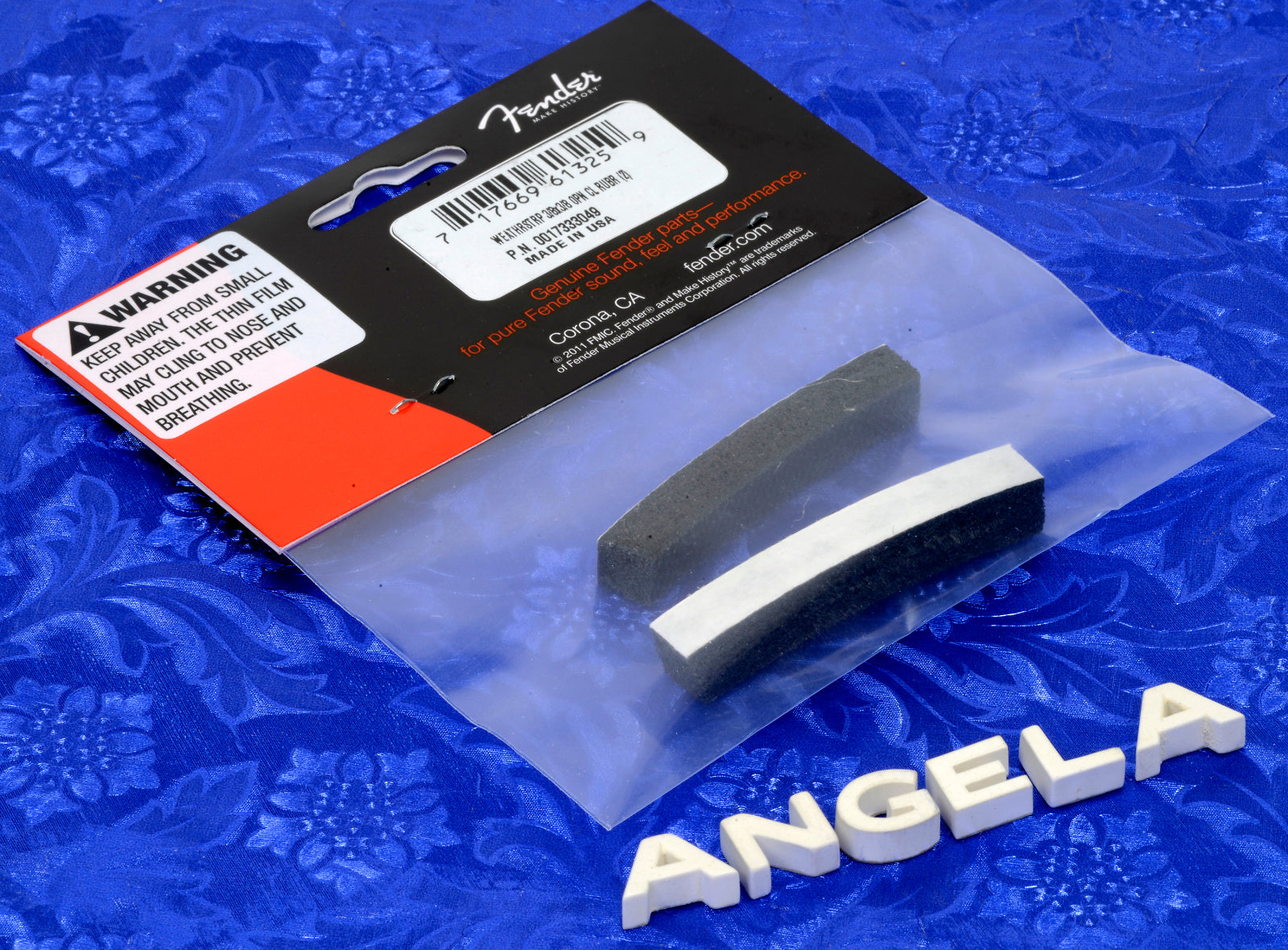 Fender Jazz Bass Pickup Mounting Rubber Strips, Set of Two, 0017333049 ...