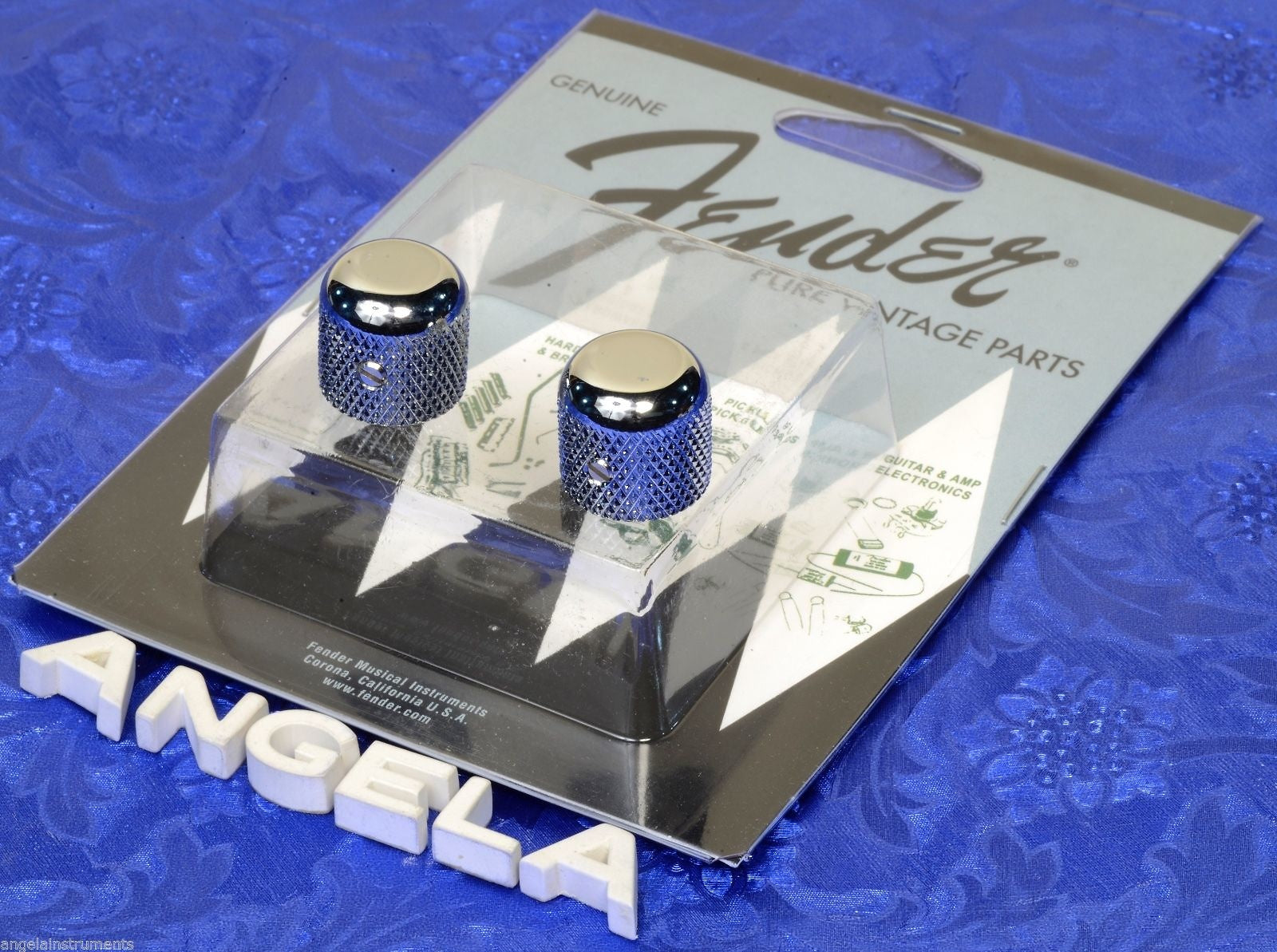 Fender '52 Style Tele Knurled Chrome Dome Knobs, Set of Two, 009404004 ...